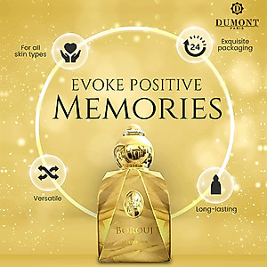 Dumont BOROUJ Mysterious - 85 ml - Alternative to Body Spray for Women & Men - Unisex Fragrances - More Concentrated Replacement for Cologne - Musk with Aromatic Floral & Amber Notes