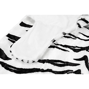 BRUBAKER Huge White Tiger Rug 78x47 Inch