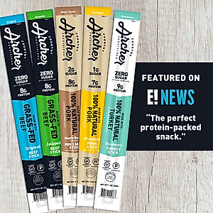 Rosemary Turkey Sticks by Country Archer, 100% Natural, Gluten Free, High Protein Snacks, 1 Ounce, 18 Count