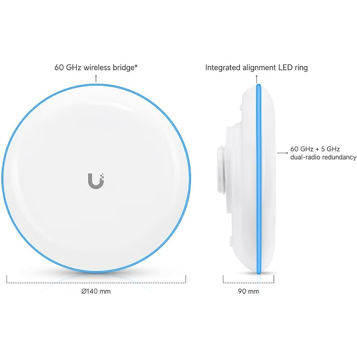 Ubiquiti UniFi UBB-US IEEE 802.11ad 1.70 Gbit/s Wireless Bridge