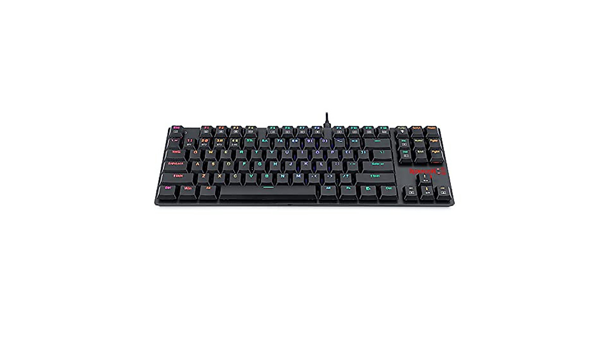 Redragon K607 Mechanical Gaming Keyboard, RGB LED Backlit, 87 Key ...