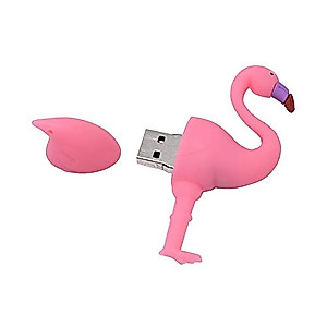 2.0 Pink Flamingo Bird 16GB USB External Hard Drive Flash Thumb Drive Storage Device Cute Novelty Memory Stick U Disk Animal