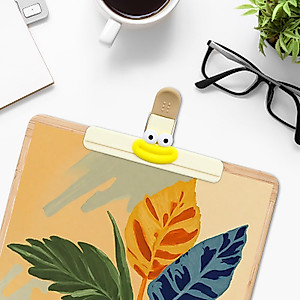 Lxuraduy 6 Pack Chip Clips, 6 Styles of Cute Chip Clips, Food Clips, Wide Foods Snacks Bag Paper Clips, Cute Tight Seal Grips