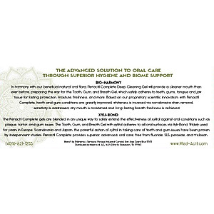 Periactil Complete from Med-Actil - Super Xylitol Bonding - for Strong Attractive Teeth, Firm Pink Gums, Dry Mouth, Sensitivity, Stain Removal and Fresh Breath