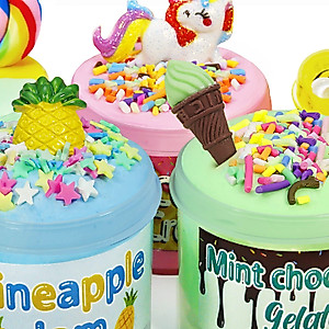 Advent Calendar 2023 - Christmas Countdown Calendars 24 Days of Surprises with DIY Fluffy Slime Kit Funny Gifts Toy for Toddler Kids Teens Girls 4 5 6 7 8 9 10 11 12 Year Old Pink