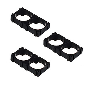 Bettomshin 15Pcs 21700 Lithium Cell Spacer Double Battery Holder Bracket Battery Pack Bracket for DIY Fixed Battery 21.3mm Hole Dia