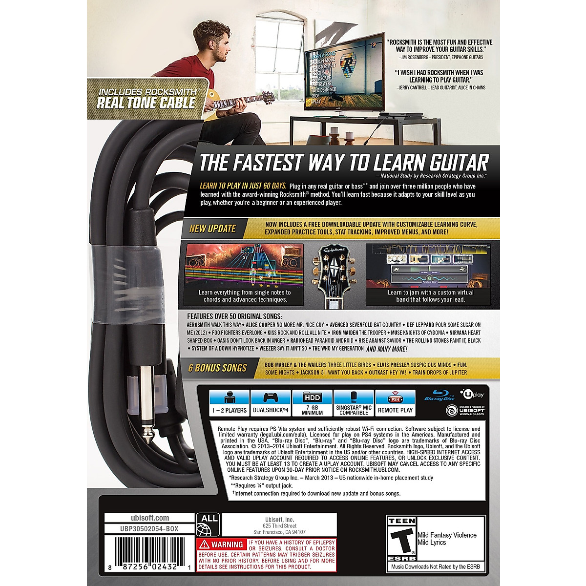 Rocksmith 2014 Edition Remastered - PlayStation 4 Standard Edition