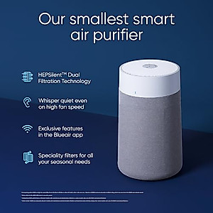 BLUEAIR Air Purifiers for Small Rooms, Bedroom, Home, Cleans 926 sqft in one hour, HEPASilent Air Cleaner for Pets, Allergens, Virus, Dust, Mold, Smoke - Blue Pure 511i Max