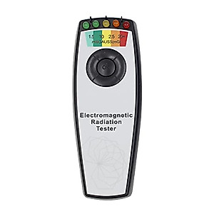 Tookie LED EMF Meter Magnetic Field Detector Ghost Hunting Indoor Outdoor Home School(Black)