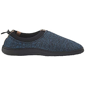 Acorn Women's Explorer Water Repellent Moc Slipper with Adjustable Toggle, Navy Blue Heather, Large