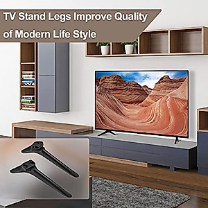 TV Base Stand for Hisense TV Stand, TV Stand Legs for Hisense 32" 43" 50" 55" 60" 65" 75" Roku&Android Smart TV, for 55H6570G 43H6570G 50H6570G 65H6570G 55A6G 50A6G 55U6G, with Screws