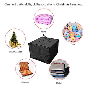 Zulux Outdoor Cushion Storage Bag - Durable 210D Patio Cushion Bag, Zippered Garden Cushion Storage Bag with Handles and Capacity 32" x 32" x 24"