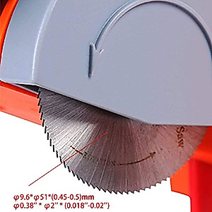 YaeTek 110V Mini Bench Top Cut-off Miter Saw for Arts & Crafts Cutting Wood Plastic Metal Benchtop DIY - 2" Blade 1/2" Cuting Depth