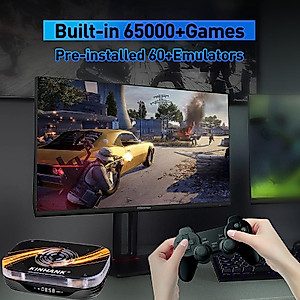 Kinhank Super Console X3 Plus Retro Video Game Consoles Built-in 65000+ Games, Android TV 9.0/CoreELEC/Emuelec 4.6 Game System, S905X3 Chip, 8K UHD Output,2.4G/5G, BT 4.0, USB 3.0