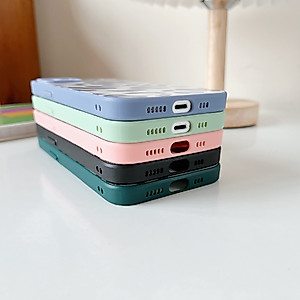 DEFBSC Case for iPhone 13,Fashion Cute Milk Cow Print Phone Case,Ultra Slim Soft TPU Bumper Shockproof Protective Case for iPhone 13 - Purple