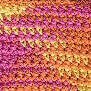 Lily Sugar 'N Cream The Original Ombre Yarn, 2oz, Gauge 4 Medium, 100% Cotton, Playtime - Machine Wash & Dry