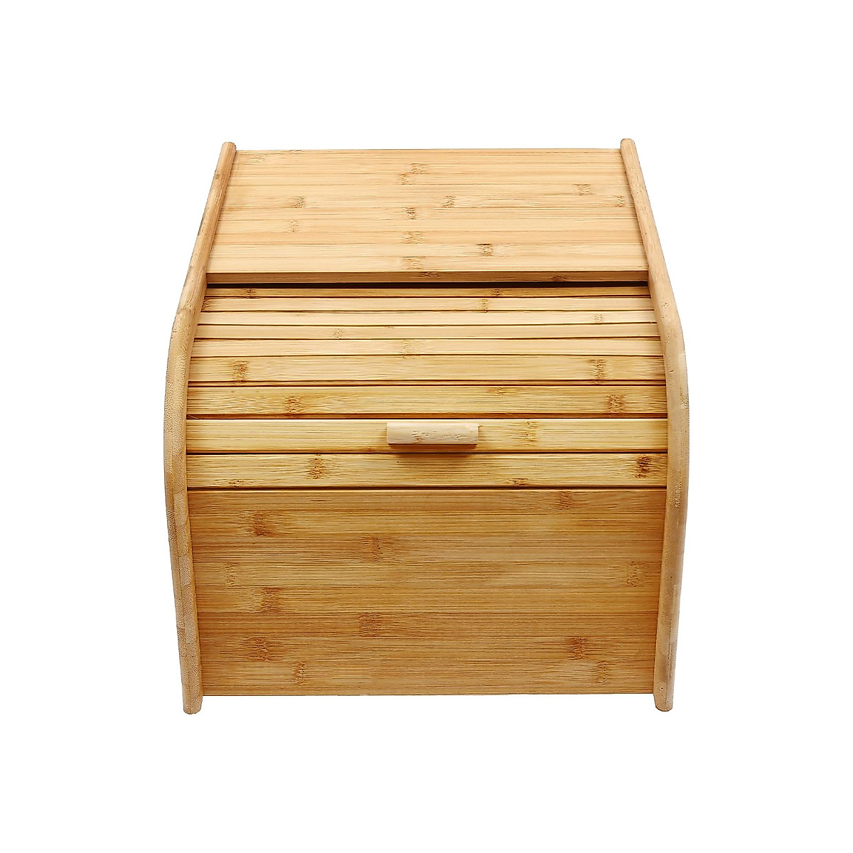 DYNAMI Bamboo Rice Storage Container,33Lbs Wooden Cereal Containers Storage Rice Dispenser,Large Dry Storage Rice Container Box with Sliding Lid and Measuring Cup,for Flour Grains