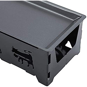 Cheese Raclette Set, Portable Candlelight Raclette Pan Foldable Non-Stick Rotaster Baking Tray Stove Set with Spatula Home Kitchen Grilling Tool