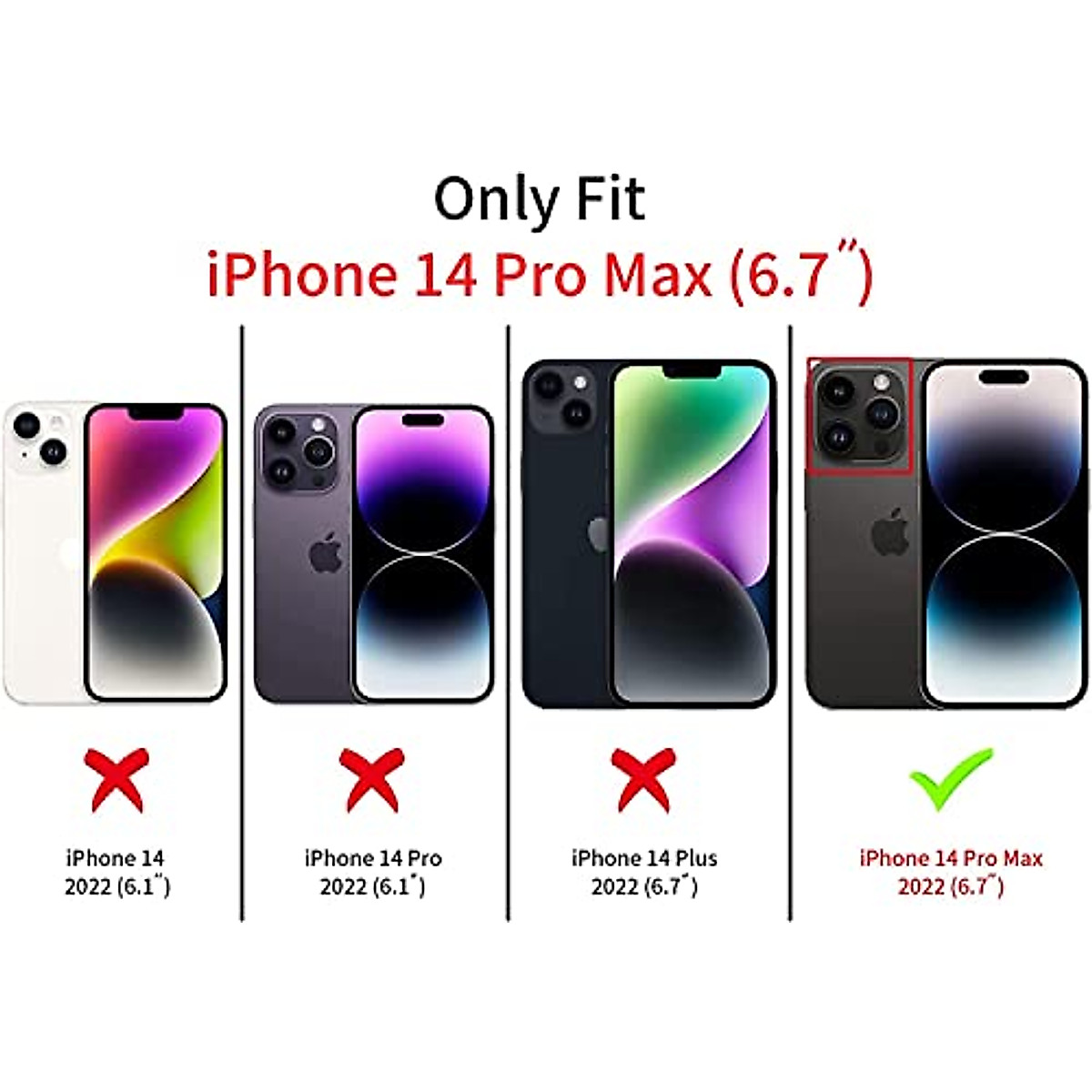 ELTIIGO for iPhone 14 Pro Max Clear Case with Crossbody Lanyard, Slim Translucent Shockproof Soft Protective Cover with Anti-Lost Detachable Adjustable Shoulder Neck Strap for Girls Women - Green