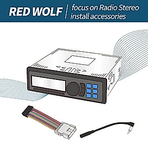 RED WOLF Car Radio Wiring Harness Antenna Adapter Connector Compatible with 1997-2007 Subaru Impreza Outback Forester WRX Legacy Mount Aftermarket Stereo CD Player