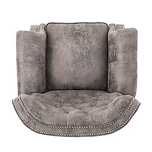 Christopher Knight Home Waldo Tufted Wingback Recliner Chair(Warm Stone).