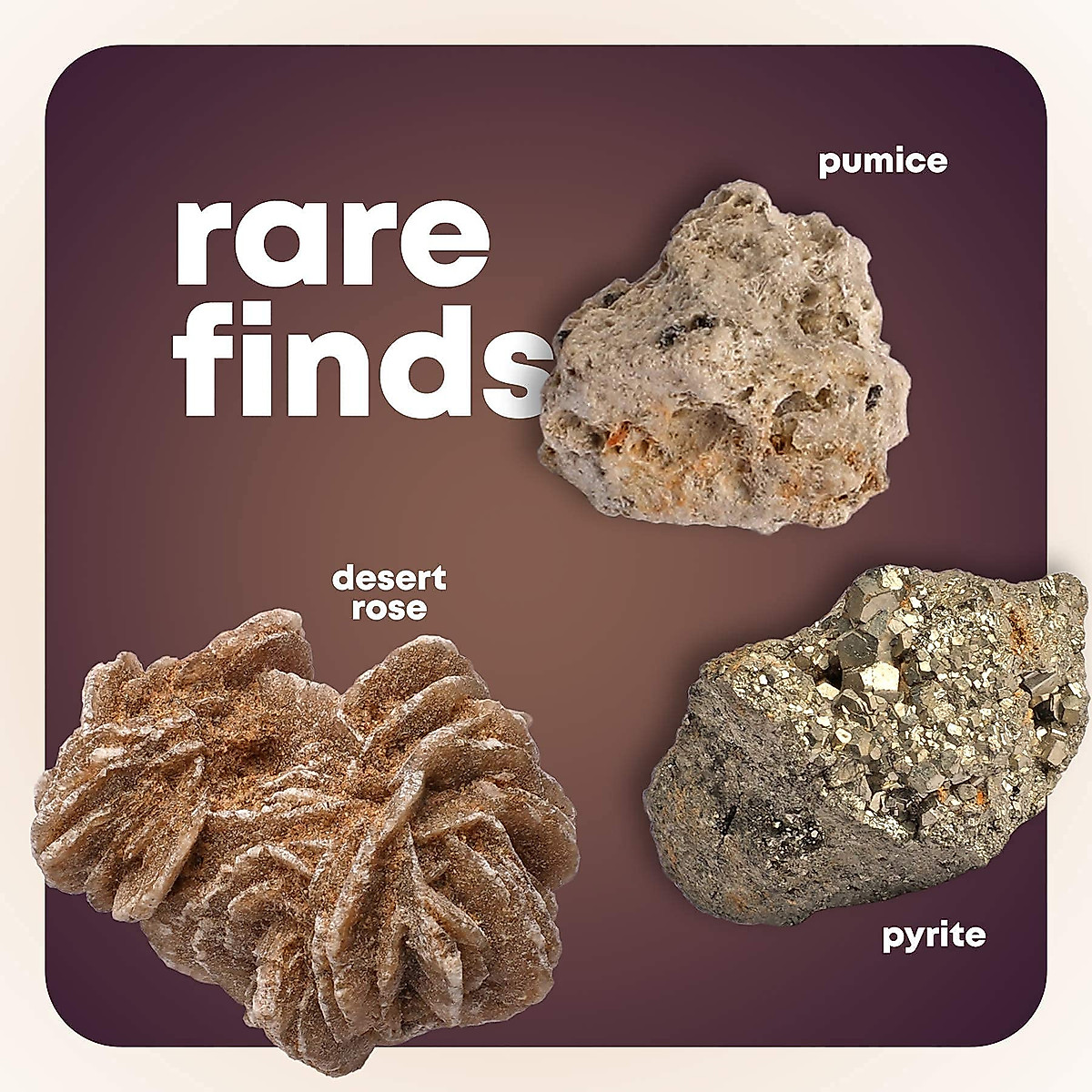 Rock Collection for Kids. Includes 250+ Bulk Rocks, Gemstones & Crystals + Genuine Fossils and Minerals - 2 Lbs. - Geology Science STEM Toys, Gifts for Boys & Girls Ages 6+. Earth Science Activity