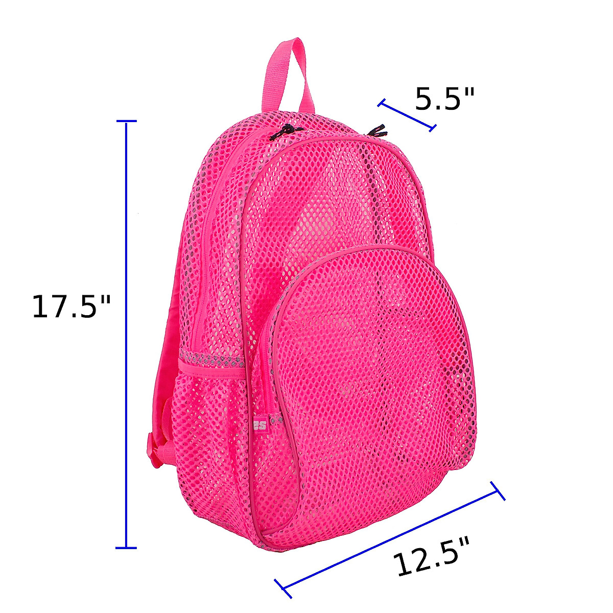 Eastsport Mesh Backpack With Adjustable Padded Shoulder Straps (Pink)