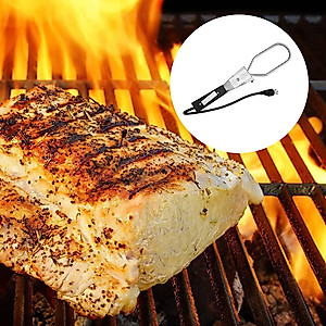 yungluner Premium BBQ Grill Starter Fire Reusable Electric Charcoal Campfire Outdoor Cooking Equipment BBQ Accessories for Men Gift for Grill for Grilling for Grilling Fish Meat