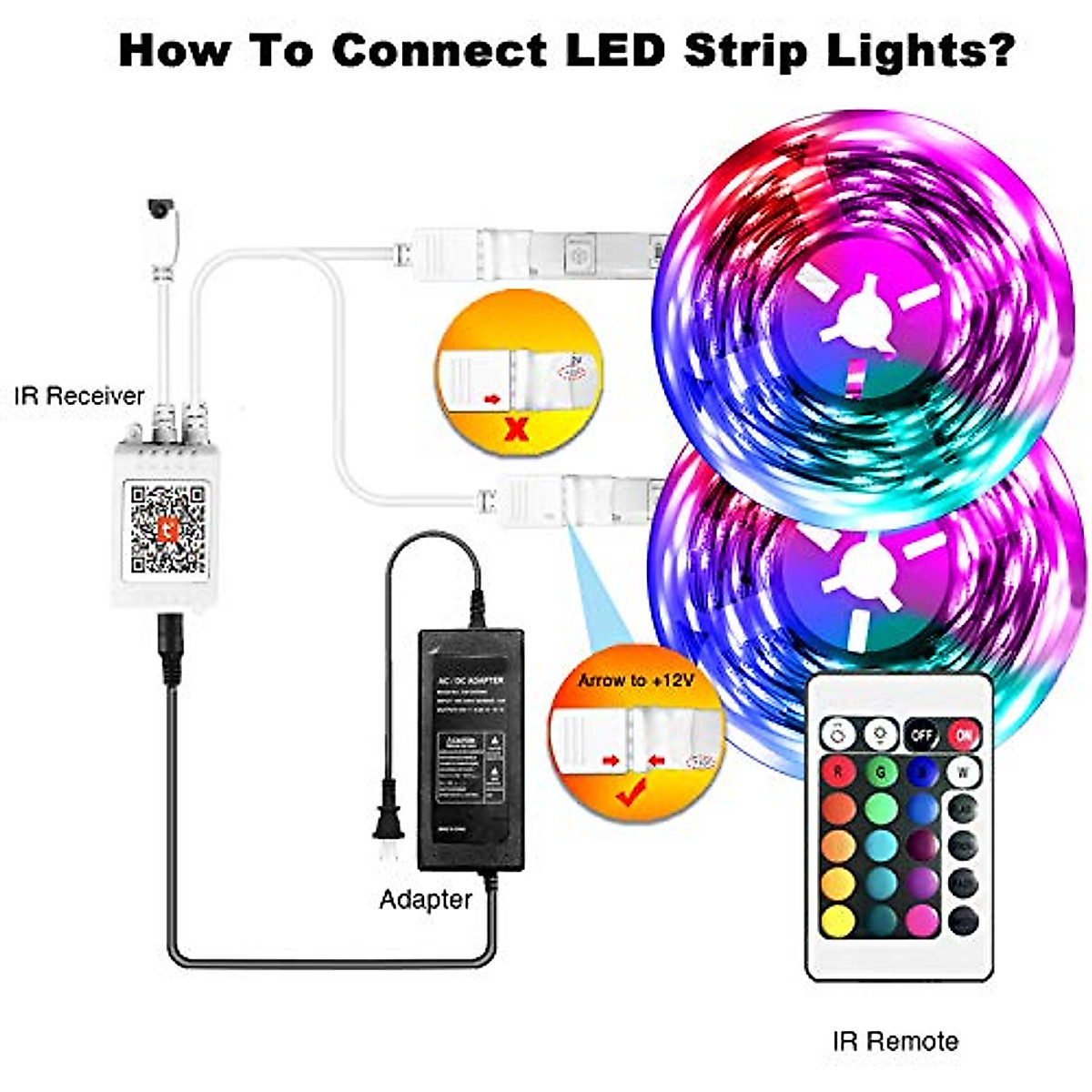 phopollo 100ft Led Lights for Bedroom Sync with Music, Led Strip Lights Compatible with Alexa and Google Home