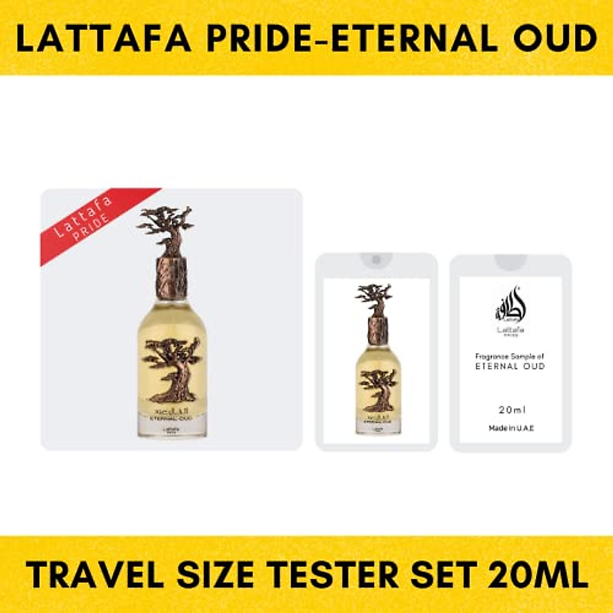 Lattafa Perfumes Eternal Oud Tester EDP Unisex 20ml, 0.70 Fl Oz (Pack of 1), 20.0 milliliters