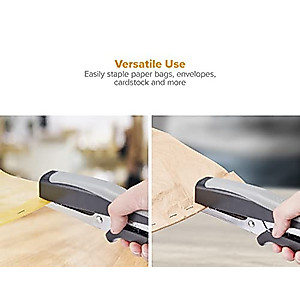 Bostitch No-Jam Desk Stapler (SSP-99), Black/Gray, 11.06 x 2.13 x 5 inches
