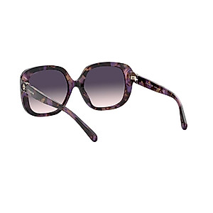 Coach HC8292 Sunglasses, Purple Tortoise/Purple Pink Gradient, 56 mm