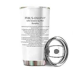 Phils-osophy Life Lessons By Phil Dunphy Stainless Steel Tumbler 20oz & 30oz Travel Mug