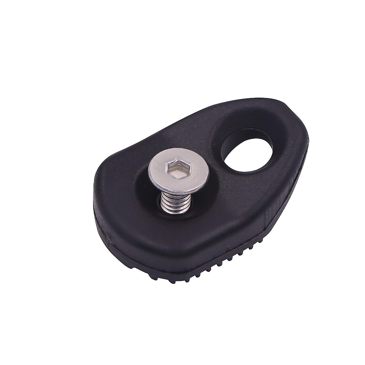 METER STAR 12 Pack of Kayaking Canoeing Rafting Nylon Single Eyelet Tie Down Loop Safety Anchor Deck Fitting with 304 M4 Screw Kit,Give Free Install Tools