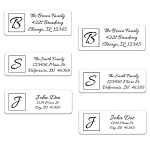 Personalized Return Address Labels - Simple Elegant Design - 240 Labels & 240 Envelope Seals Included - Made in The U.S.A.