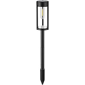 URPOWER Solar Pathway Lights, 1 Pack Solar Outdoor Lights IP65 Waterproof Decorative Solar Garden Lights, Auto On/Off Solar Powered Landscape Path Lighting for Driveway Walkway Yard Lawn