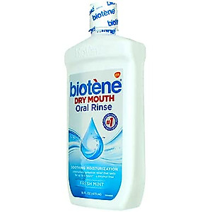 Biotene Dry Mouth Oral Rinse, Fresh Mint 16 oz ( Pack of 8)