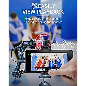 jstma USB-C Microphone-Adapter - 3.5mm TRS to Type C Video Mic Cable with 24bit 192kHz ADC - Compatible with Samsung Android Phones and RODE VideoMicro - Not for Action Cameras with i2s Mic Input