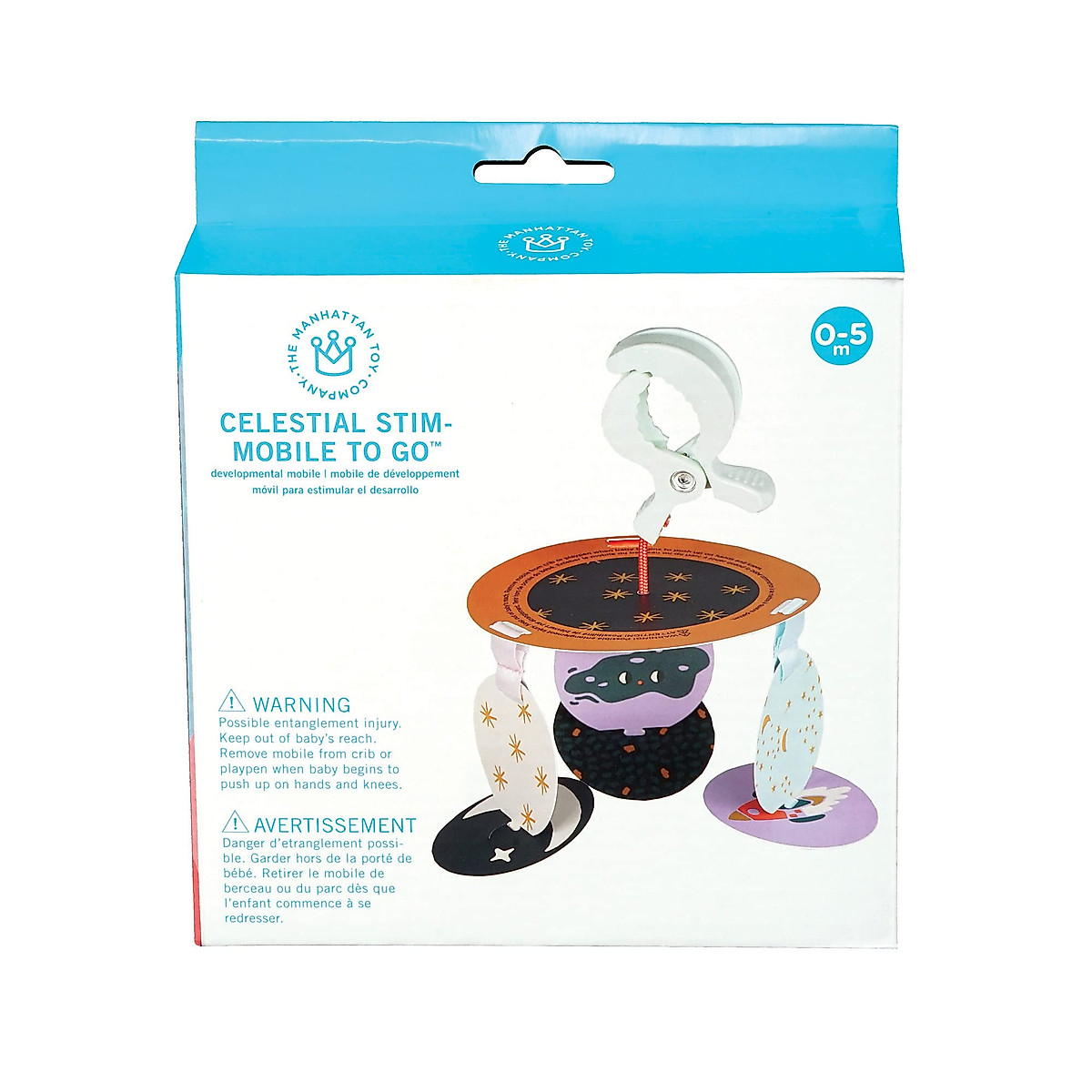 Manhattan Toy Celestial Stim Mobile to Go Developmental Travel Toy for Babies