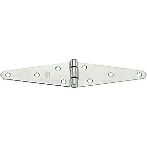 National Hardware N128-017 282 Heavy Strap Hinges in Zinc, 5"