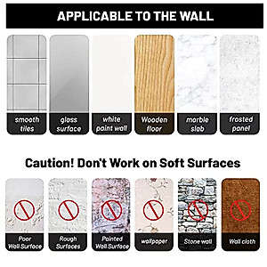 Nirxxiy Adjustable Hanging Shoe Organizer - Plastic Wall Mounted Shoes Rack, Over the Door Shoe Organizer, RV Storage, Shoe Rack for Door - 4 Pack with Sticky Hanging Strips (White)