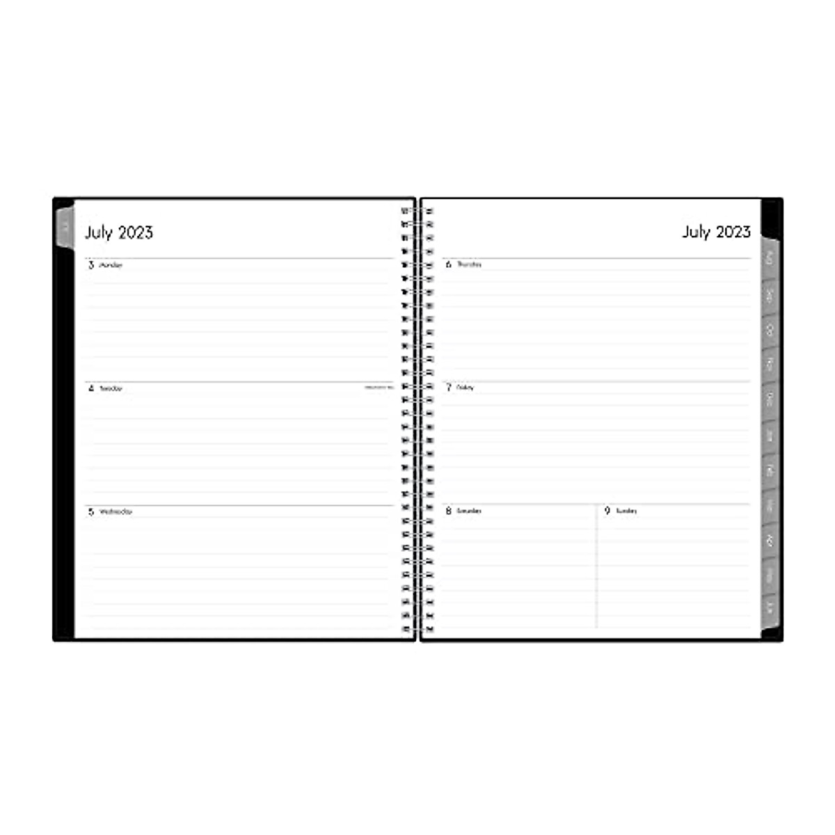 Blue Sky 2023-2024 Academic Year Weekly and Monthly Planner, 8.5" x 11", Flexible Cover, Wirebound, Enterprise (144719)