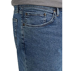 Wrangler Authentics Men's Regular Fit Comfort Flex Waist Jean, Light Stonewash, 42W x 30L
