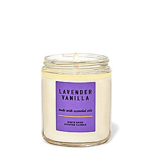 Bath and Body Works Lavender Vanilla (7oz/ 198 g) 2 Pack Single Wick Candle