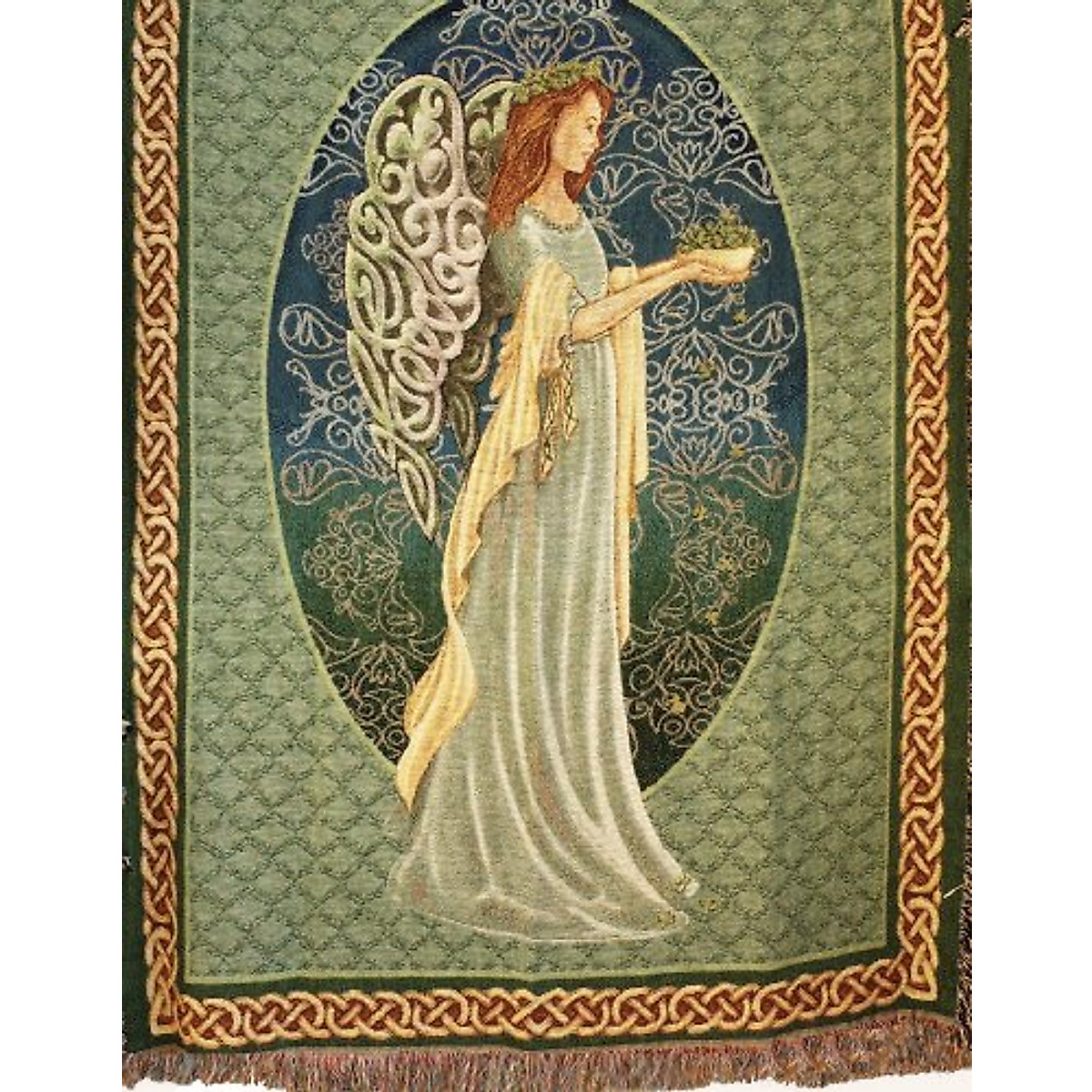 Manual Inspirational Collection 50 x 60-Inch Tapestry Throw, Irish Angel