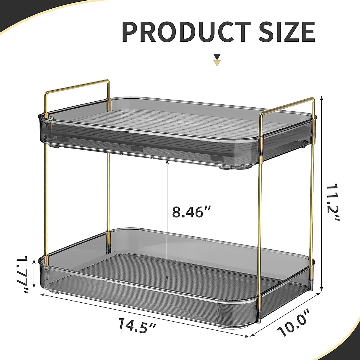 Seoneiro Whiskey Tray, Glass Cup Rack, Mug Holder, Coffee Cup Organizer, Bathroom Countertop Organizer Organizer with Drain Board Wine Glass Decorative Organizer, Food Tray, Kitchen Spice Rack
