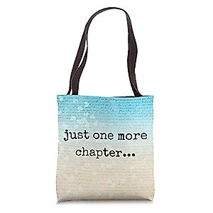 Just One More Chapter Library Book Lover Reader Tote Bag