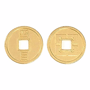 Japanese Themed Game Coins - 6 Gold Replica Coins - Historical Prop and Novelty Coins