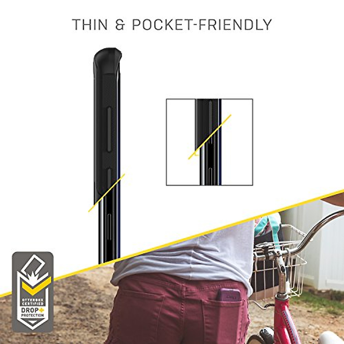 Otterbox Commuter Series for Samsung Galaxy s8 - Retail Packaging - Black