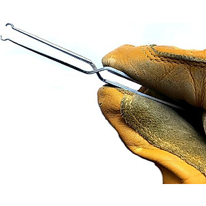 Lock Pinning Cross Locking Tweezers - Stainless Steel, Wire Holding tweezer self-locking for Locksmith and Rekeying Kit, Locksmith Tools, Metal Tweezers for Lock Pinning on a Pinning Mat for Locksmith